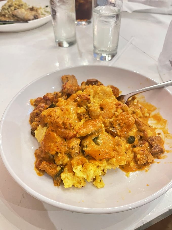 Swamp Grits elevate humble cornmeal to art form status&mdash;spicy, savory, and so satisfying you'll forget you once thought grits were boring.