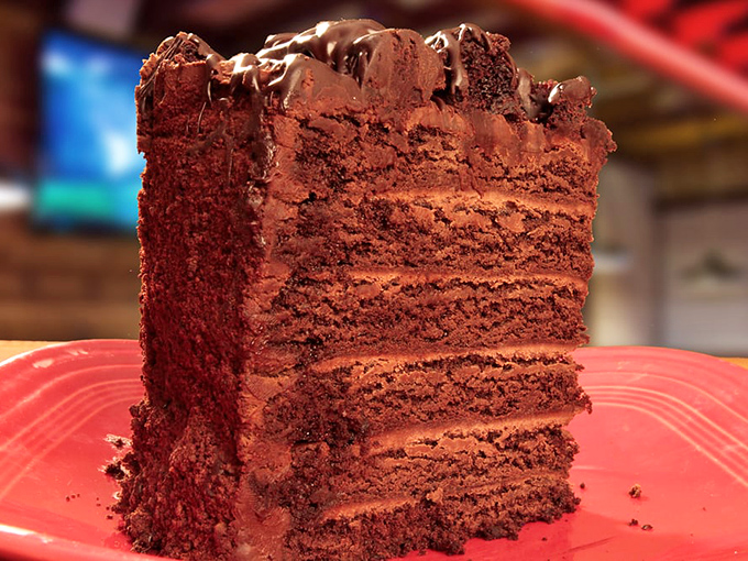 This chocolate cake has more layers than your favorite drama series, with frosting playing the role of the mysterious character everyone loves.