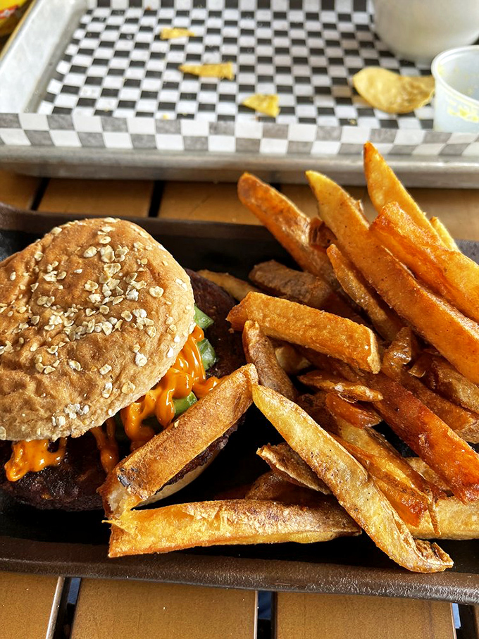This burger on a whole wheat bun proves that "healthy-ish" doesn't mean sacrificing flavor. It's the yoga pants of the burger world&mdash;comfortable yet flattering.