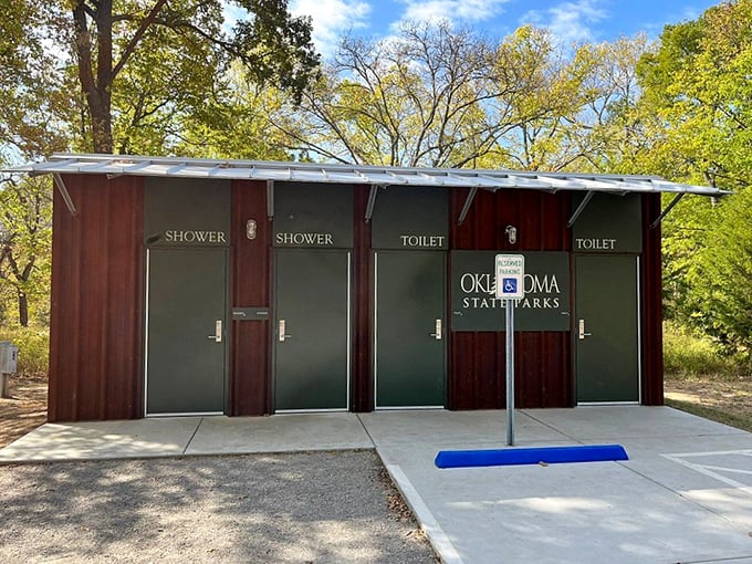 Modern facilities might not make Instagram, but they're the unsung heroes of any great outdoor experience. Civilization meets wilderness, thankfully.