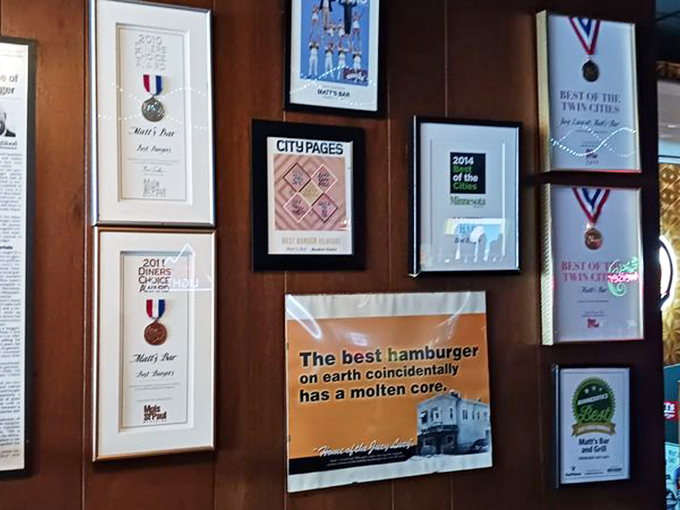 The wall of fame tells the story&mdash;decades of accolades for a burger that never needed to change to stay relevant.