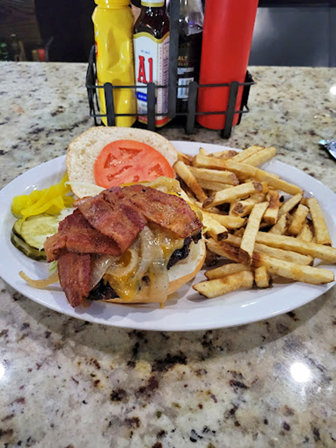 The bar area&mdash;where strangers become friends, sports arguments are settled, and nobody judges you for ordering that second helping of roast beef. 