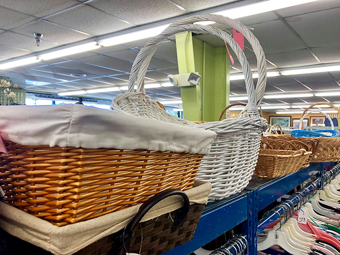 Basket paradise: woven treasures in every shape and size, ready to organize your life or serve as the perfect picnic companion.