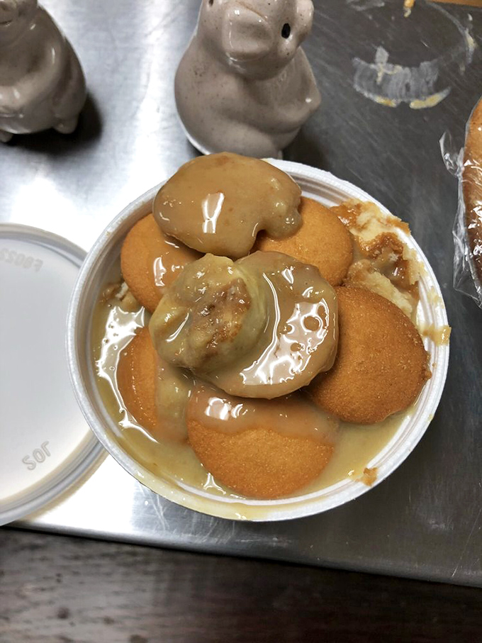 Not pudding as the British know it, but a Southern sweet revelation. These vanilla-soaked morsels swimming in caramel sauce redefine comfort.