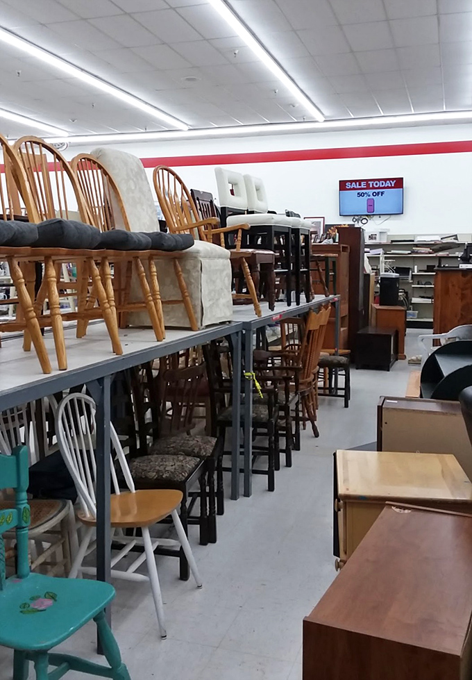 Furniture purgatory or dining chair heaven? One person's "we need to redecorate" becomes another's "this is exactly what I've been looking for!"