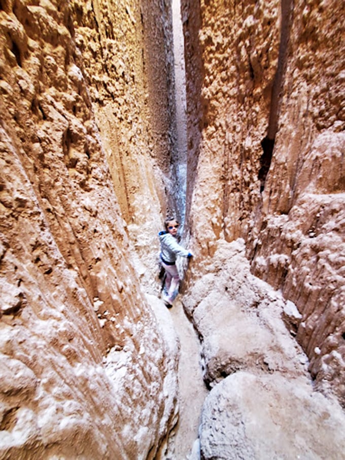 Navigating Cathedral Gorge's narrowest passages requires a sense of adventure. These slot canyons make you feel like Indiana Jones without the snakes.
