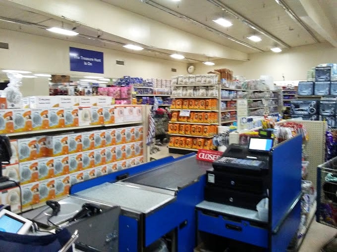 The checkout area beckons with last-minute treasures, a final temptation before you exit this wonderland of wallet-friendly finds.