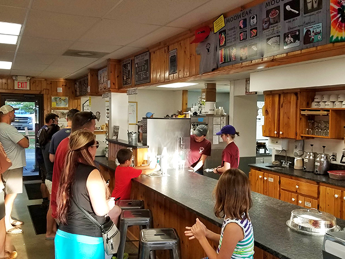 The counter at Moomers&mdash;where strangers become friends, bonded by the universal language of "I'll have what they're having."