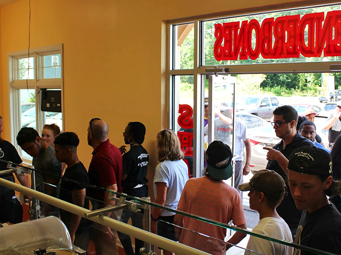 The line forms early and with good reason. These folks aren't just customers&mdash;they're initiates in the sacred order of serious barbecue devotees.