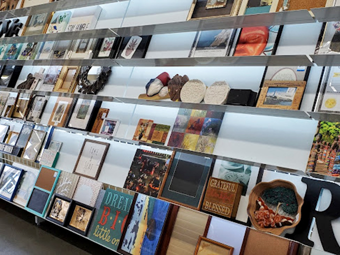 Wall art that ranges from inspirational to questionable, proving one person's "Live, Laugh, Love" is another person's ironic apartment decoration.