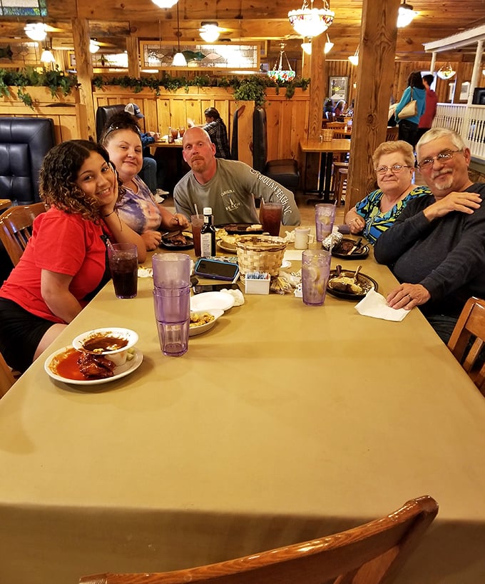 Multi-generational gatherings happen naturally here, where food becomes the universal language connecting everyone at the table.