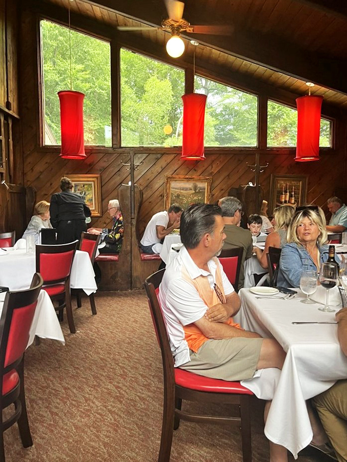 Families and friends gather in this wood-paneled sanctuary, united by the universal language of "Oh my god, you have to try this."