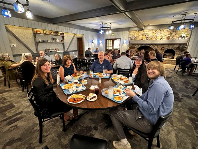 Multi-generational dining is alive and well. The family that eats fried chicken together stays together.