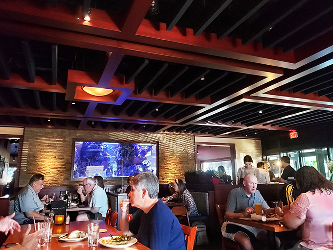 A chocolate dessert "bag" filled with berries and dusted with powdered sugar&mdash;the kind of sweet finale that makes you postpone goodbye. 