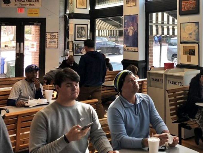 Where strangers become neighbors over the shared religion of perfectly executed comfort food.