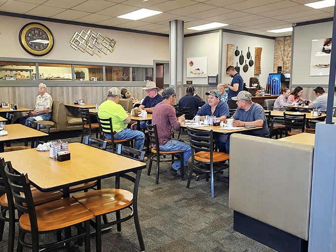 The true heart of Kansas sits at these tables &ndash; farmers, families, and folks who understand that good conversation pairs perfectly with better breakfast.