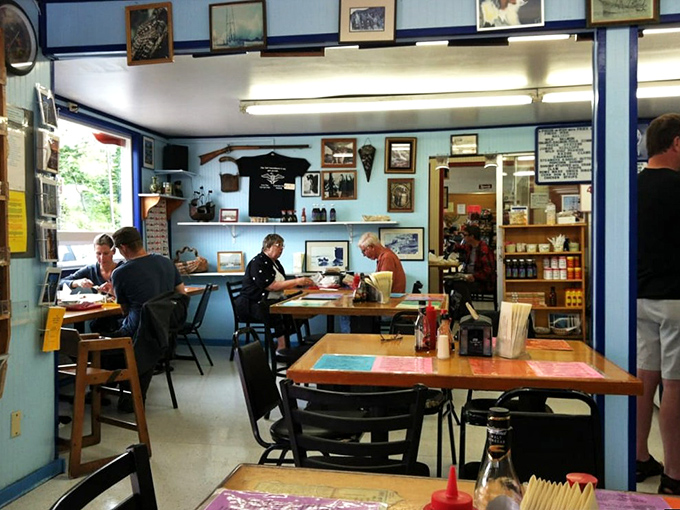 Where seafood pilgrims gather to worship at the altar of fresh catch. Every table holds a different treasure, every diner wears the same satisfied smile. 
