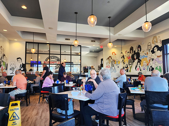 A full house at lunchtime speaks volumes about quality. These diners aren't just eating&mdash;they're participating in a cultural tradition one bite at a time.