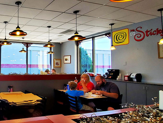 Family bonding over shared calories&mdash;creating memories sweeter than any frosting. Notice how nobody's looking at their phones? That's the power of proper pastry.