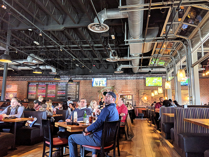 Game day at BJ's: Where strangers become friends over shared cheers, craft beers, and the universal language of sports enthusiasm.