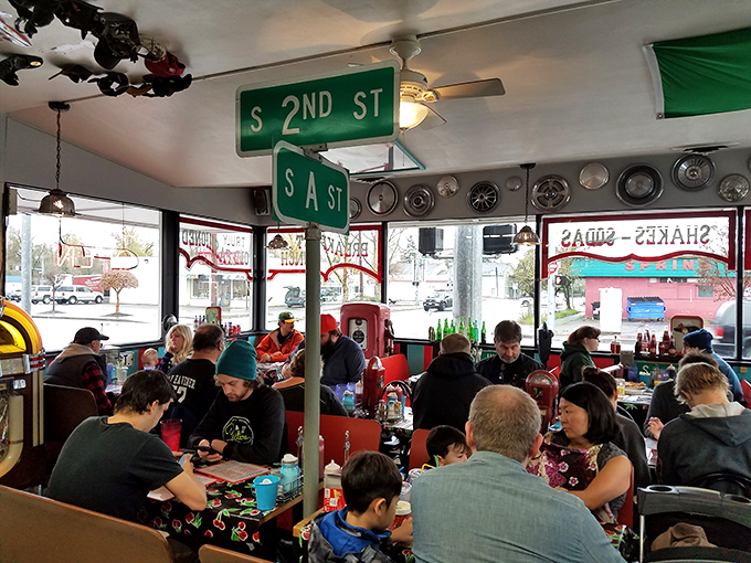 Where strangers become neighbors over coffee refills and hashbrowns. In the church of breakfast, everyone sits in the front pew. 