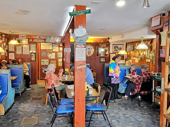 The dining room hums with the symphony of breakfast&mdash;forks against plates, coffee being poured, and the satisfied murmurs of well-fed customers.