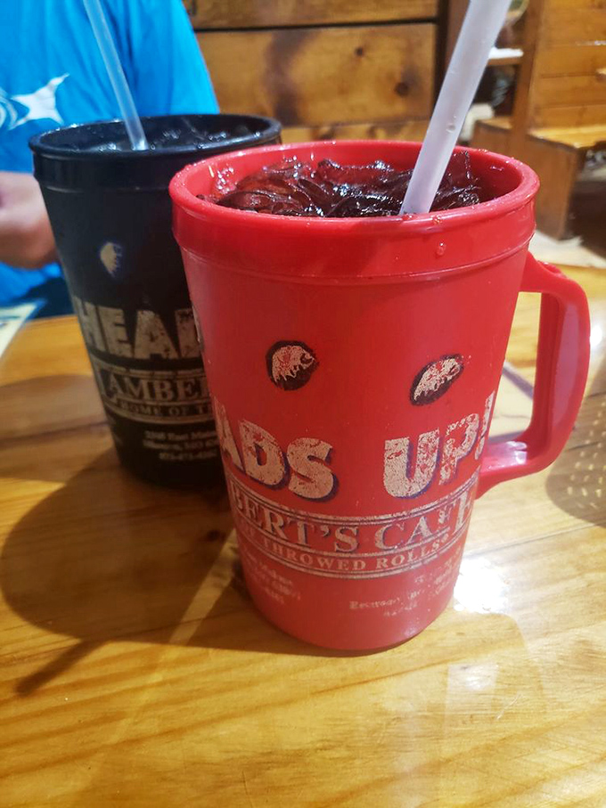 The signature mugs at Lambert's don't just hold your drink&mdash;they announce you've joined the club of those who've experienced the "throwed roll" phenomenon.