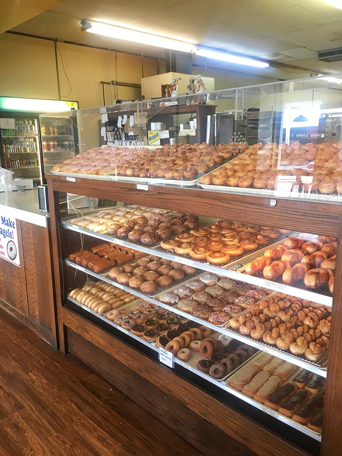 Donut display cases that could make a cardiologist weep and a child rejoice &ndash; sometimes the simple pleasures are worth every calorie.