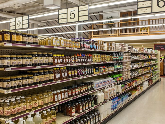 The honey and syrup aisle&mdash;where breakfast possibilities expand exponentially and pancakes across Delaware dream of their destiny.