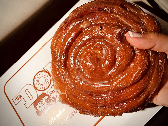 The spiral of this cinnamon roll tells a hypnotic story of butter, sugar, and spice that would make even the most dedicated dieter weak.