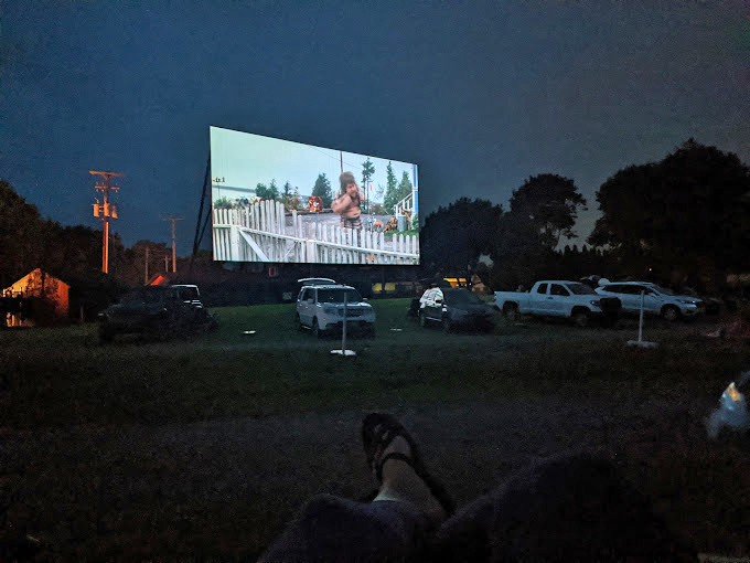 Inside the concession stand, classic movie treats await&mdash;where the popcorn popper has probably witnessed more drama than the films themselves. 