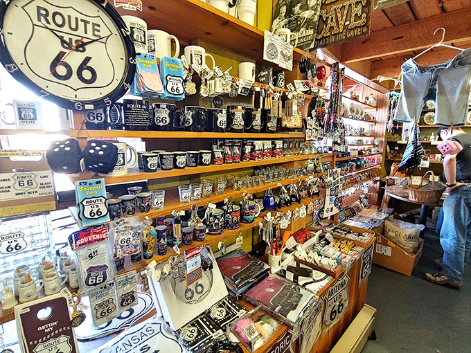 Mugs, shot glasses, and keychains&mdash;the holy trinity of souvenir collections, all proudly displaying that iconic shield that launched a thousand road trips.