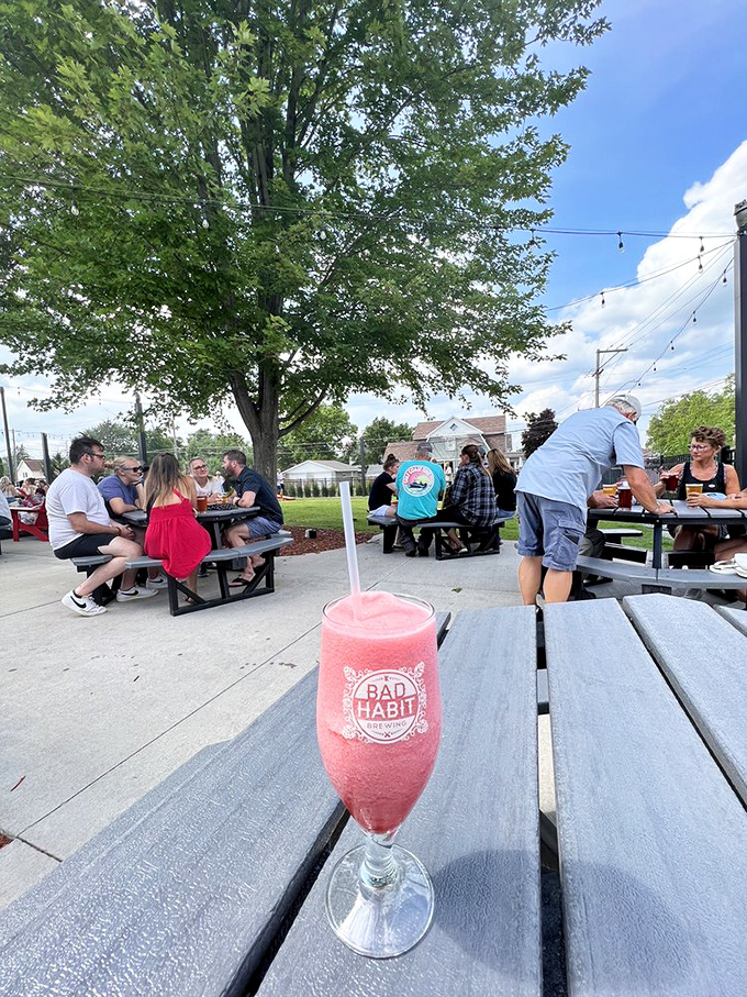 Summer in Minnesota means one thing: outdoor sipping. That pink concoction is making me reconsider my usual beer order.