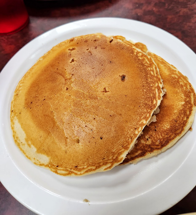 Pancakes shouldn't be complicated, and these aren't. Golden-brown discs of happiness that taste like Saturday morning, regardless of what day it actually is.