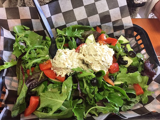 Garden-fresh ingredients arranged with the care of a still life painting. Proof that sometimes rabbit food can make you as happy as cake.