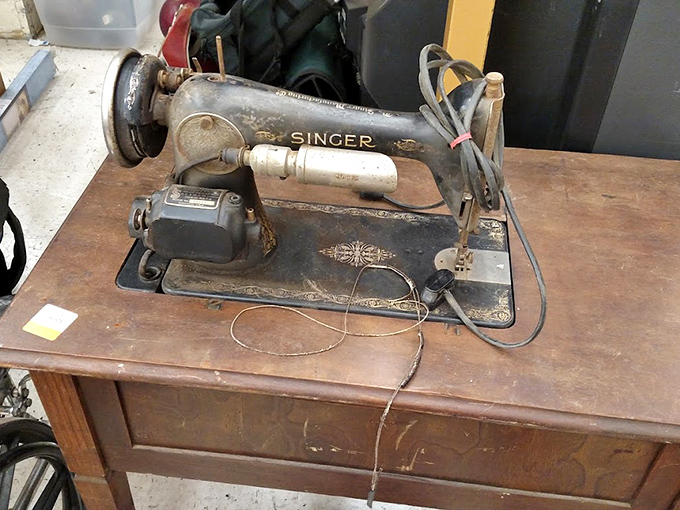 This vintage Singer sewing machine isn't just an antique &ndash; it's a time capsule from when "fast fashion" meant how quickly you could stitch a hem.