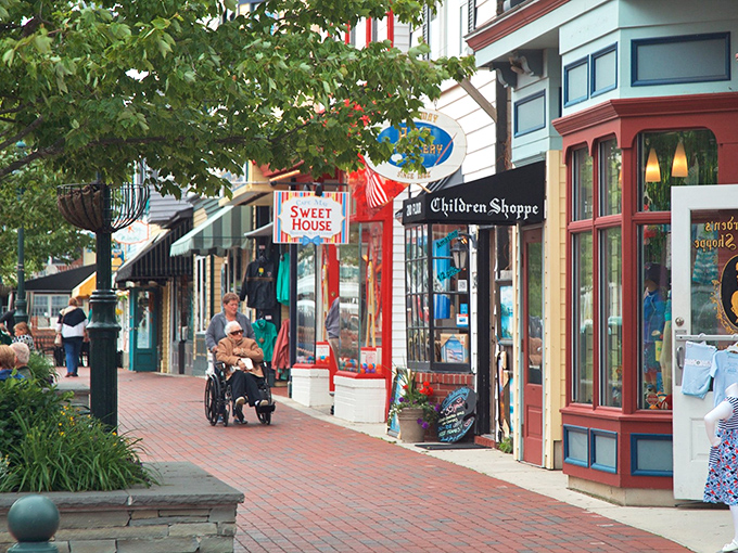 Along the Washington Street Mall, each storefront competes for your attention like siblings vying for the last slice of birthday cake.