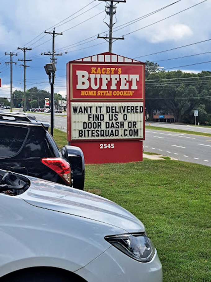 The roadside sign announces "Home Style Cookin'" &ndash; three words that have launched a thousand detours and satisfied countless appetites.