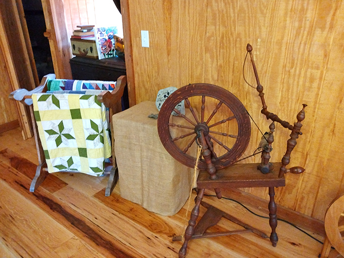This isn't just decoration&mdash;it's living history. The spinning wheel represents crafts you can actually try your hand at, connecting to traditions that predate smartphones by centuries.