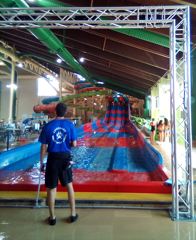 Basketball in water&mdash;because regular basketball wasn't challenging enough. Try making a three-pointer while treading water! 