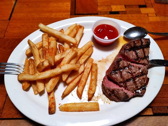A perfectly seared steak with golden fries &ndash; proof that sometimes the classics are classics for a reason. Simple, satisfying perfection.