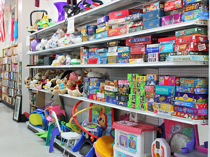 Board games that entertained families before screens took over, stuffed animals seeking new cuddles, and toys that prove imagination never goes out of style.