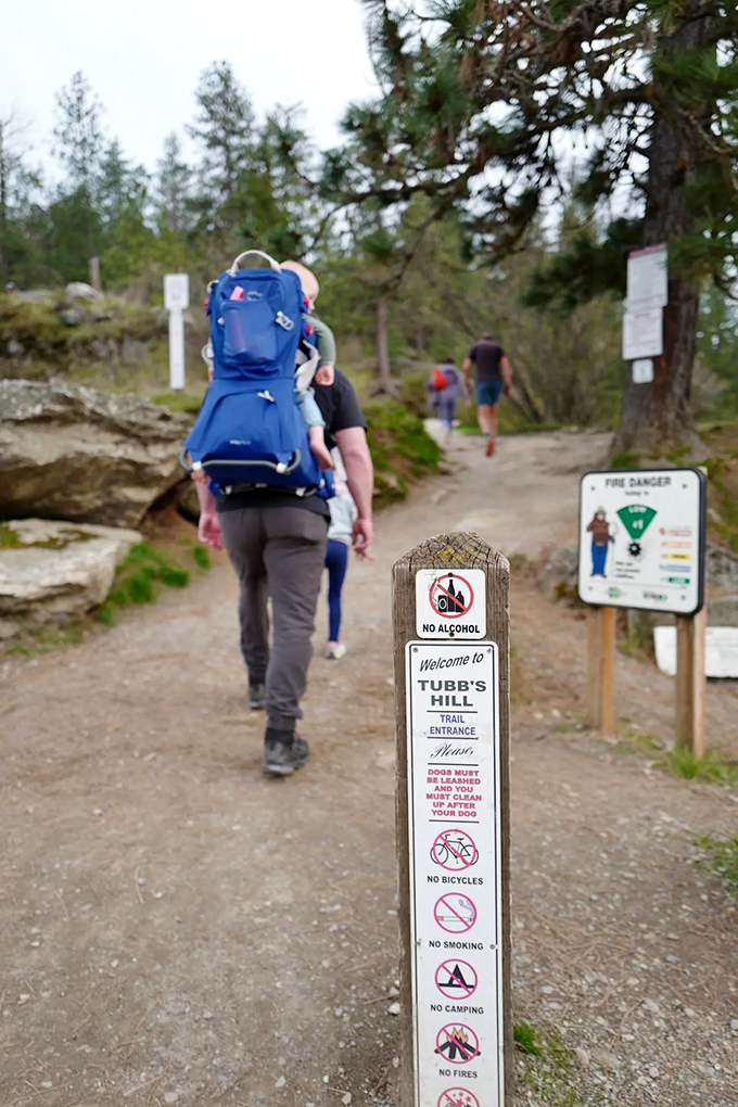 The gateway to two miles of pure Idaho magic. This unassuming entrance sign humbly understates the spectacular experience that awaits beyond.