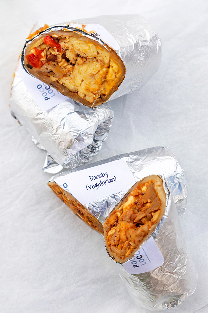 Vegetarian doesn't mean compromise at Poco Loco. This plant-based burrito delivers satisfaction that would convert even the most dedicated carnivore.