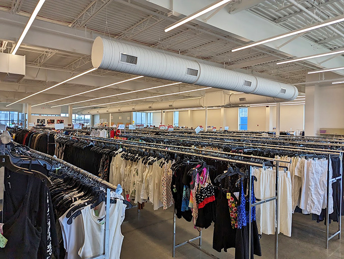 Endless racks of possibilities where yesterday's fashion trends come for their second act. The sequel is often better than the original.