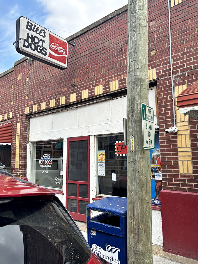 Bill's vintage Coca-Cola sign has witnessed decades of hot dog happiness. Some traditions don't need updating.