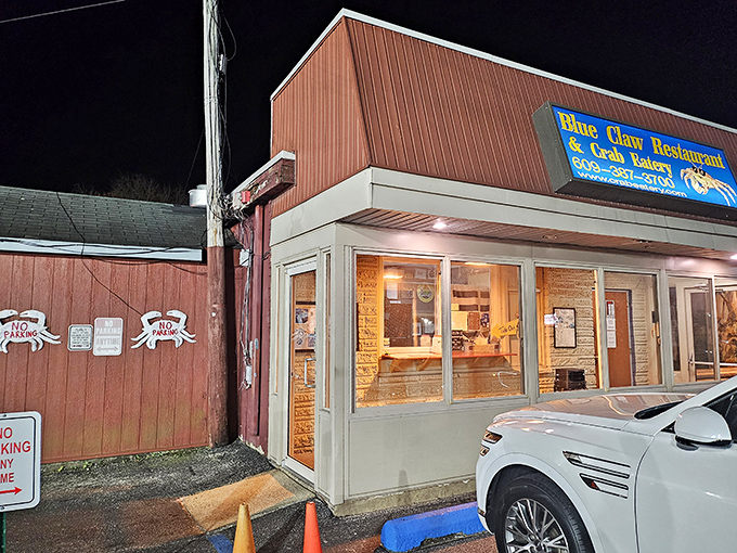 Blue Claw: Their sign isn't just funny &ndash; it's a legally binding promise of crab satisfaction that they deliver with gusto.