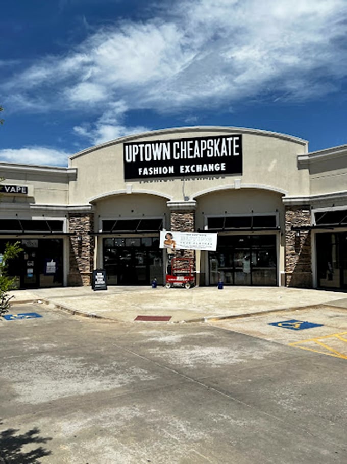 Uptown Cheapskate brings boutique vibes to thrift shopping, like finding a gourmet burger at a backyard barbecue&mdash;unexpected but delightful.