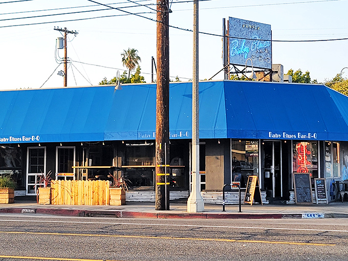 Baby Blues BBQ: Surf's up, smoke's rising! This Venice spot brings barbecue traditions to California's coolest beach town.