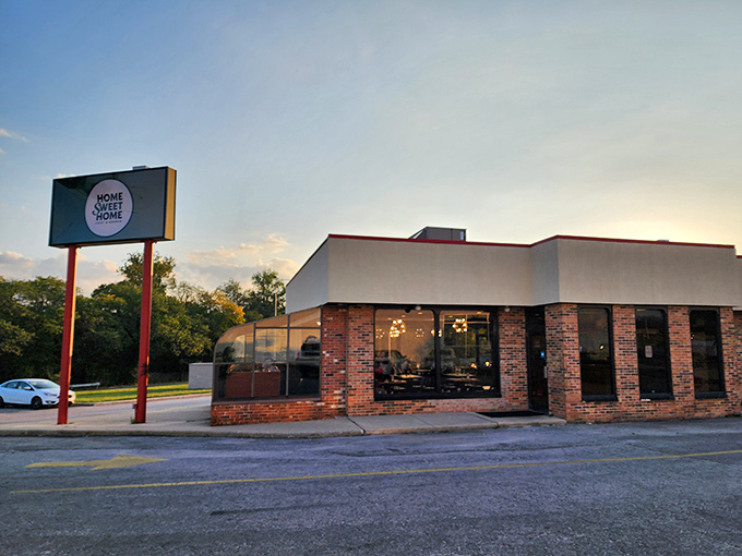 Sunset casts a golden glow on HomeSweetHome, nature's way of highlighting where your next food coma will begin.Add to Conversation